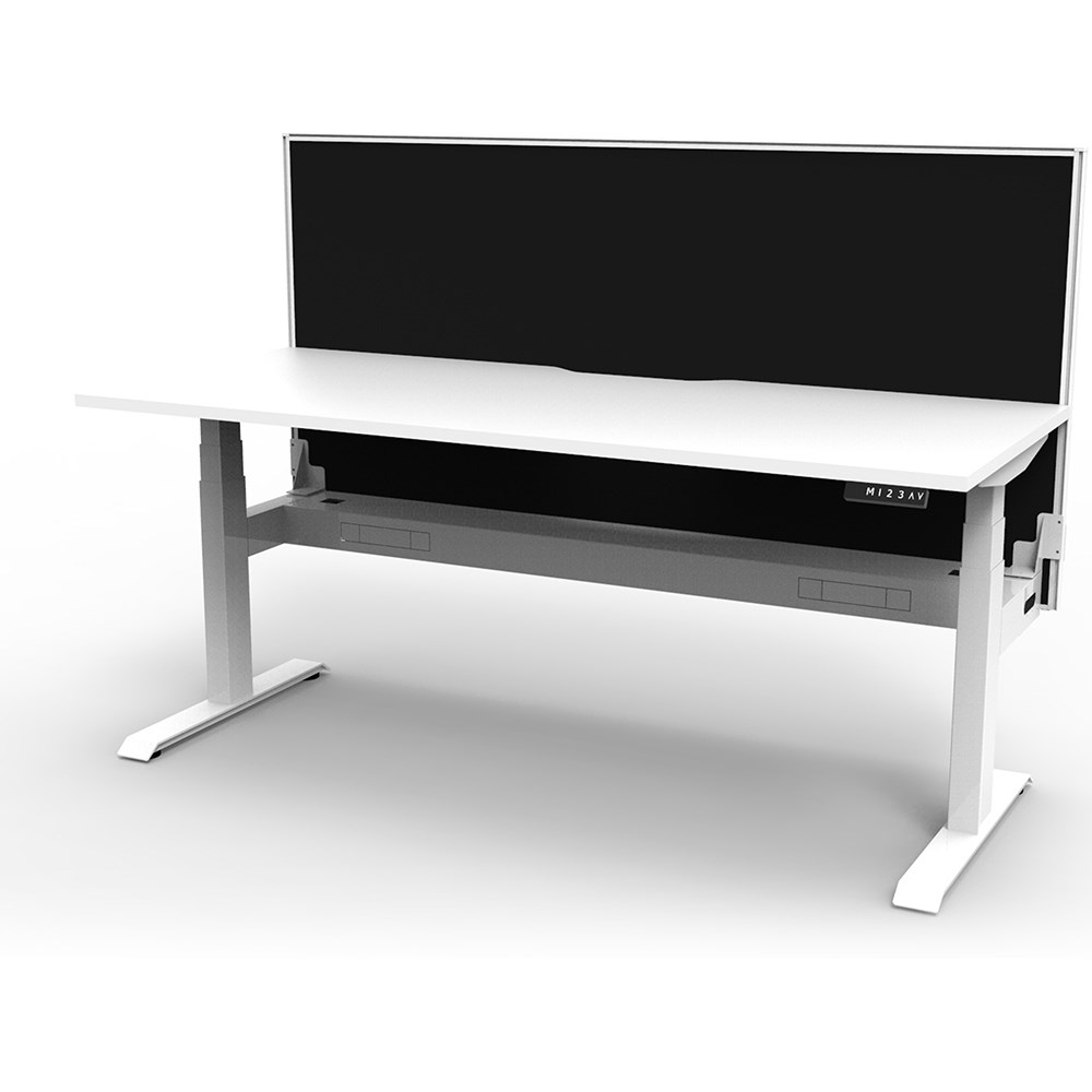 Office Furniture - Rapidline Boost+ Single Sided Workstation + Screen ...